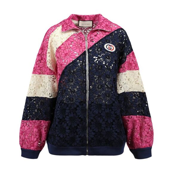 Gucci | Jackets & Coats | Gucci Womens Lace Intarsia Jacket | Poshmark